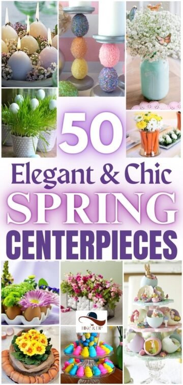 50 Simple Spring Centerpiece Ideas For Dining Room Table » Hike N Dip